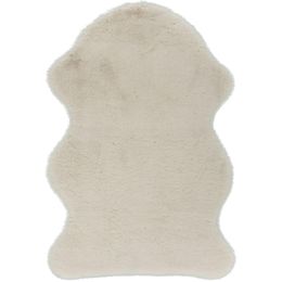 Hochflor-Teppich Kayoom, B:60cm H:25mm L:90cmelfenbein, Polyester, Teppiche, "Cosy Sheepskin 525", Fell Kannichen Haptik, weich kuschelig