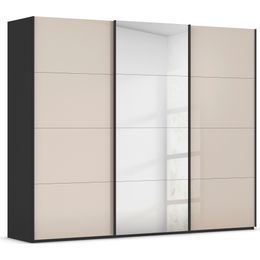 Schwebet&uuml;renschrank Rauch, B:271cm H:223cm T:68cm, beige, Holzwerkstoff, Schr&auml;nke, "Kleiderschrank Schrank Garderobe Schlafzimmerschrank SCALE-FYRA",