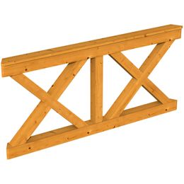 Skan Holz Br&uuml;stungsgel&auml;nder SKANHOLZ, H:84cm L:180cm, braun, Gel&auml;nder, "Andreaskreuz"