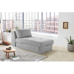 Jockenh&ouml;fer Schlafsofa, B:93cm H:78cm T:167cm, grau, JOCKENH&Ouml;FER GRUPPE, Luxus-Microfaser (92% Polyester, 8% Nylon), Wohnzimmer, Sofas, "Robin, B: 93 cm,