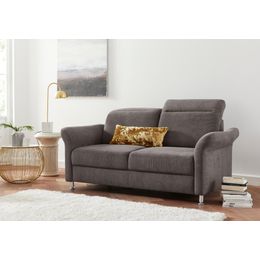 Sit & More 2,5-Sitzer SIT & MORE, B:179cm T:96cm, braun, Sofas, "Darwin", inklusive Federkern, wahlweise mit Kopfteilverstellung