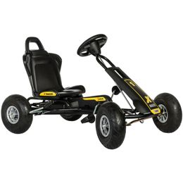 Ferbedo Kinder Go-Kart "Ferbedo ATX Racer", schwarz, B:64cm H:60cm T:102cm, Tretfahrzeuge, BxTxH: 64x102x60 cm