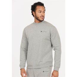 Virtus Herren Sweatshirt "Dereck", grau, Gr. L, unifarben, 45% Polyester, 35% Baumwolle, 20% Polyester, Sweatshirts, mit recyceltem Material
