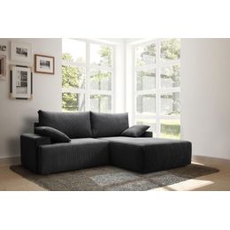 Ecksofa, B:240cm H:92cm T:177cm, grau, exxpo - SOFA FASHION, Wohnzimmer, Sofas, "Orinoko, aktuelles Design und hoher Sitzkomfort, L-Form", inkl.
