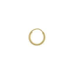 Vivance Damen Paar Creolen "585/- Gelbgold glanz 13mm", one-size, Gold, gelb, Gold, Ohrringe