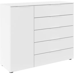 Kommode, B:120cm H:100cm T:42cmalpinwei&szlig;, wei&szlig; mattglas, LeGer Home by Lena Gercke, Holzwerkstoff, Schlafzimmer, Sideboards, "Kommode Sideboard