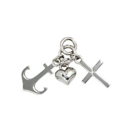 Jobo Damen Kettenanh&auml;nger "Anh&auml;nger Glaube, Liebe, Hoffnung", Silber 925 (Sterlingsilber), silber, Silber 925 (Sterlingsilber), Schmuckanh&auml;nger, 925