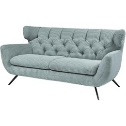 2,5-Sitzer 3C CANDY, B:200cm H:94cm T:95cm, blau, 88% Polyester, 12% Polyacryl, Sofas, "Beatrice, extravagantes Megasofa, bequem, K&uuml;chensofa", mit