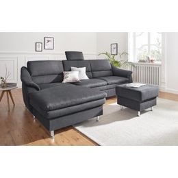Sit & More Ecksofa SIT & MORE, B:264cm H:90cm T:162cm, grau, Luxus-Microfaser 2 (100% Polyester);Luxus-Microfaser ALTARA NUBUCK (100%