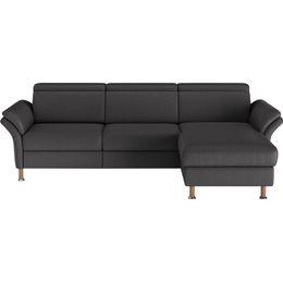 Ecksofa Home Affaire, B:260cm H:85cm T:172cm, grau, 100% Polyester, Wohnzimmer, Sofas, "Calypso L-Form", mit motorischen Funktionen im Sofa und