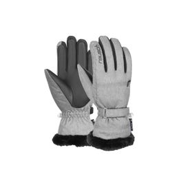Reusch Damen Skihandschuhe "Luna R-TEX XT", grau, Gr. 6, unifarben, 93% Polyester, 6% Polyurethan, 1% Elasthan, Handschuhe, in sportlichem Design