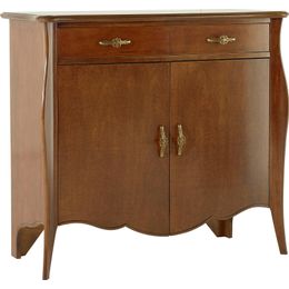 Kommode Home Affaire, B:110cm H:100cm T:50cm, braun, Holz teilmassiv, Wohnzimmer, Sideboards, "Kommode Napoli", Breite 110 cm