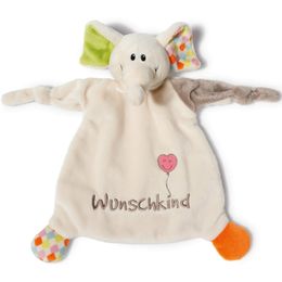 Nici Baby Schmusetuch "My First Nici Kollektion, Elefant Dundi, Wunschkind", beige, Polyester, Schnuffelt&uuml;cher, mit aufgestickten Augen