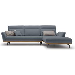 Ecksofa, B:318cm H:103cm T:183cm, blau, CREATION BY ROLF BENZ, Chenille COCO (72% Polyester 15% Baumwolle 13% Polyacryl), Wohnzimmer, Sofas,