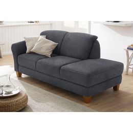 Recamiere Home Affaire, B:194cm H:84cm T:91cm, grau, Struktur (100% Polypropylen);Luxus-Microfaser (100% Polyester) 90% Polyester/10%
