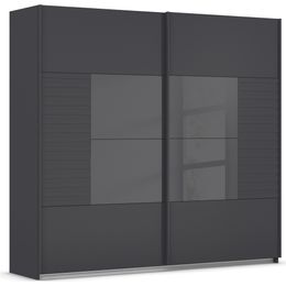 Schwebet&uuml;renschrank Rauch, B:226cm H:210cm T:62cm, grau, Holzwerkstoff, Schr&auml;nke, "Kleiderschrank Schrank Garderobe Schlafzimmerschrank RUGA",
