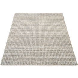 Teppich, B:120cm H:20mm L:170cm, grau, OCI DIE TEPPICHMARKE, Polypropylen, Wohnzimmer, Teppiche, "NEW VILLA GEO", fein kariertes Design, Wohnzimmer