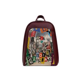 DOGO Damen Tagesrucksack "Tidy Bag Rucksack Not Gangnam Damen Backpack", rot, Lederimitat, Rucks&auml;cke