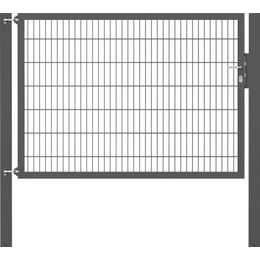 Alberts Zauneinzelt&uuml;r "Flexo Plus", B/H: 200cm x 140cm, grau, Tore, anthrazit, verschiedene Abmessungen
