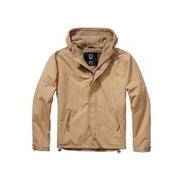 Brandit Herren Allwetterjacke "Brandit Herren Windbreaker Frontzip"camel, Gr. XL, unifarben, 100% Polyester, Jacken