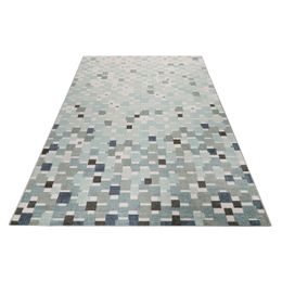 Outdoorteppich Esprit, B:120cm H:4mm L:170cm, blau, Polypropylen (PP), Teppiche, "Pacific, ESP-54557", pflegeleicht, im Mosaik-Muster, ideal f&uuml;r