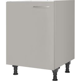 Sp&uuml;lenschrank Nobilia, B:60cm H:87cm T:58,3cm, grau, K&uuml;che, Schr&auml;nke, ""Touch", Ausrichtung w&auml;hlbar, vormontiert, in den Breiten", 45 und 60 cm, mit