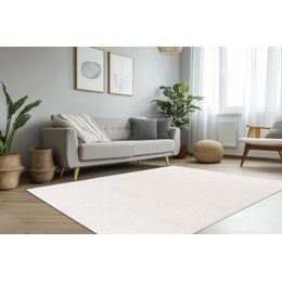 Teppich Kayoom, B:200cm H:20mm L:290cm, wei&szlig;, Polyester, Wohnzimmer, Teppiche, "Angel 325", weicher Kurzflor, Wohnzimmer