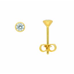 Adelia&acute;s ADELIA ́S Damen Paar Ohrh&auml;nger "Damen 585 Gold Ohrringe Ohrstecker mit Zirkonia &Oslash; 3,5 mm", Damen, Gelbgold 585 Gold, gold, Gelbgold 585, Gold,