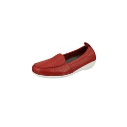 Natural Feet Damen Mokassin "Adela", Gr. 36, rot, Leder, Schuhe, mit sto&szlig;hemmender Sohle
