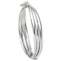Jobo Damen Armreif, Silber 925 (Sterlingsilber), silber, Silber 925 (Sterlingsilber), Armb&auml;nder, oval 925 Silber