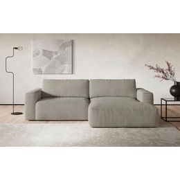 Ecksofa COTTA, B:288cm, grau, 100% Polyester, Wohnzimmer, Sofas, "Lasso L-Form, XL-Sofa"