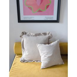 Dekokissen Pad, B:50cm L:50cm, wei&szlig;, Polyacryl, Polyester, Dekokissen_Sitzkissen_Kissenh&uuml;llen, "CASUAL", Feines Cord-Design, gro&szlig;e Farbvielfalt, in
