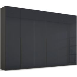 Dreht&uuml;renschrank Rauch, B:301cm H:223cm T:60cm, grau, Holzwerkstoff, Schr&auml;nke, "Kleiderschrank Schrank Garderobe W&auml;scheschrank PURISMA Glasfront",