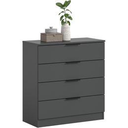 Kommode Home Affaire, B:74cm H:80cm T:35cmanthrazit, FSC-zertifizierter Holzwerkstoff, Schlafzimmer, Sideboards, "SKARDE, Breite 74 cm, 4