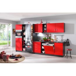 H&auml;ngeschrank KOCHSTATION, B:50cm H:57cm T:34cm, grau, Holzwerkstoff, K&uuml;che, Schr&auml;nke, "KS-Paris", Breite 50 cm