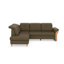 Ecksofa Home Affaire, B:269cm H:92cm T:200cm, gr&uuml;n, Luxus-Microfaser Euphora 100% Polyester, ;Easy Care: 98% Polyester, 2% Polyamid;Luxus-Microfaser