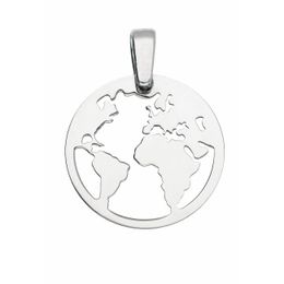 Adelia&acute;s ADELIA ́S Damen Kettenanh&auml;nger "Damen 925 Silber Anh&auml;nger Weltkugel &Oslash; 16 mm", Silber 925 (Sterlingsilber), silber, Silber 925 (Sterlingsilber),