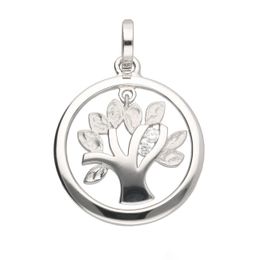 Adelia&acute;s ADELIA ́S Damen Kettenanh&auml;nger "Damen 925 Silber Anh&auml;nger Lebensbaum mit Zirkonia &Oslash; 17 mm", Silber 925 (Sterlingsilber), silber, Silber 925