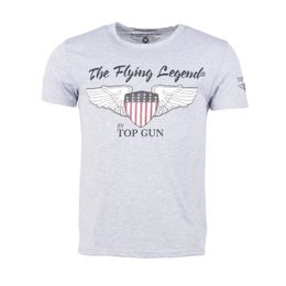 Top Gun Herren T-Shirt "Gamestop TG20191030", grau, Gr. S, Obermaterial: 93% Baumwolle, 7% Elastan, Shirts