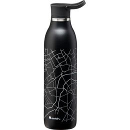 Aladdin Trinkflasche "City Loop", 600ml, schwarz, Trinkflaschen, Edelstahl, 600 ml