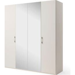 Dreht&uuml;renschrank, B:201cm H:223cm T:60cm, beige, SET ONE BY Musterring, Holzwerkstoff, Schr&auml;nke, "Henderson", mit Spiegel, in 2 Breiten, inkl.