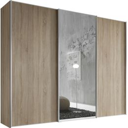 Schwebet&uuml;renschrank STAUD, B:249cm H:240cm T:68cm, braun, Holzwerkstoff, Schr&auml;nke, "Sinfonie Plus, edles Design in hochwertiger Qualit&auml;t, Made in