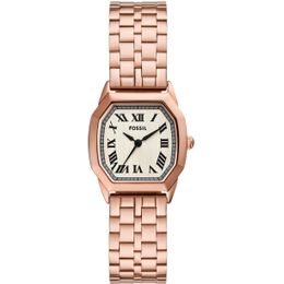 Fossil Damen Quarzuhr "HARLOW", gold, Armbanduhren, Armbanduhr, Damenuhr, Edelstahlarmband, analog