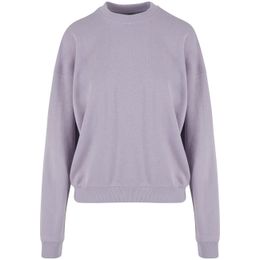 Urban Classics Damen Sweater "Urban Classics Damen Ladies Oversized Light Terry Crewneck"dustylila, Gr. XS, unifarben, 70% Baumwolle, 30% Polyester,
