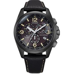 Citizen Herren Funkchronograph "Promaster Land", schwarz, Armbanduhren, Armbanduhr, Herrenuhr, Solar, Datum, Stoppfunktion, Saphirglas