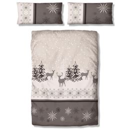 Bettw&auml;sche OTTO HOME, grau, Linon, Obermaterial: 100% Baumwolle, Bettw&auml;sche, "Venua in Gr. 135x200 oder 155x220 cm", Winterbettw&auml;sche,