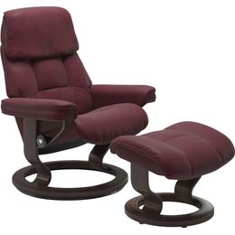 Relaxsessel stressless, B:74cm H:97cm T:74cm, rot, Leder PALOMA: Paloma ist ein durchgef&auml;rbtes Semianilin-M&ouml;belleder mit nat&uuml;rlicher Narbung. Es