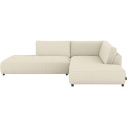 Ecksofa Musterring, B:304cm H:81cm T:224cm, beige, 100% Polyester, Wohnzimmer, Sofas, "Lucia", mit gro&szlig;em Longchair, verschiedene Farben, B304 x T224