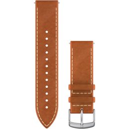 Garmin Wechselarmband "Leder Schnellwechsel-Armband 20 mm", braun, Uhrenarmb&auml;nder