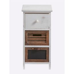Kommode HEINE HOME, B:30cm H:60cm T:25cm, braun, Massivholz, Sideboards